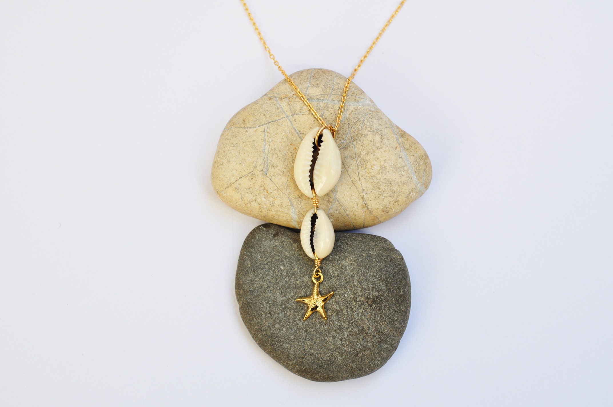 Real Shell Necklace, Shell Necklace, Gold Shell, Dainty Necklace, Shell ...