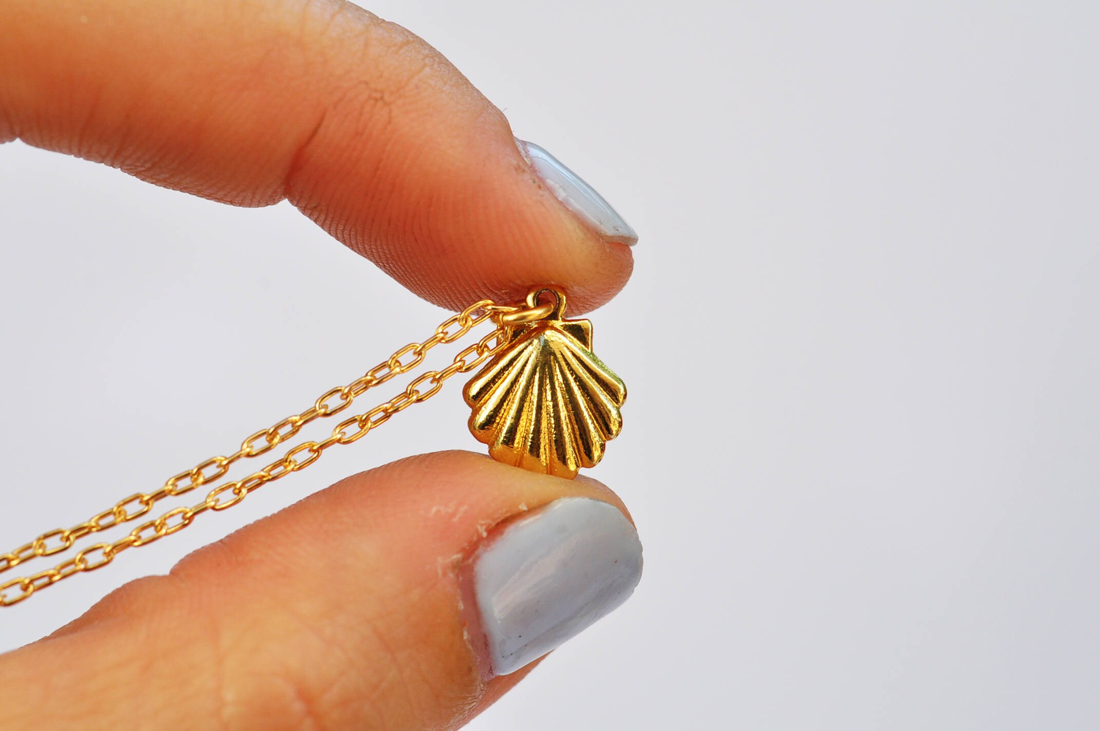 Gold Shell Necklace, Seashell Necklace, Gold Shell, Dainty Necklace ...