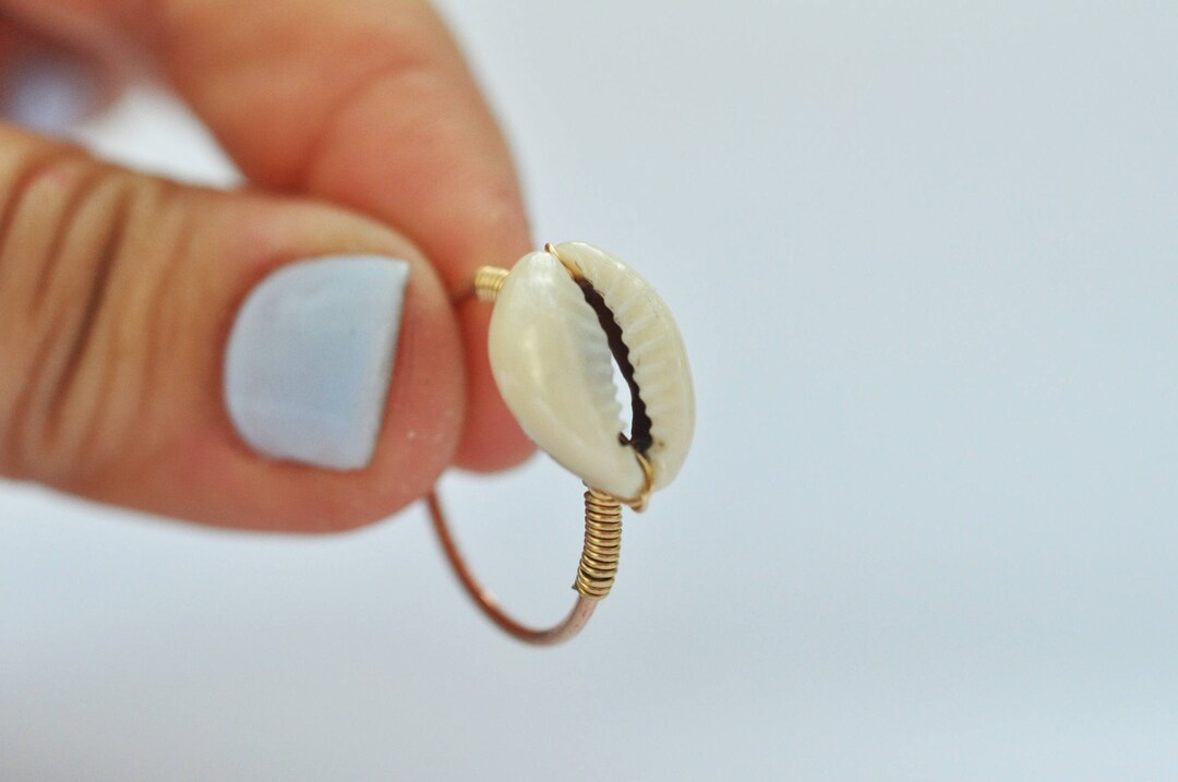 Real Shell Ring , Silver Ring, Ocean Jewelry, Beach Ring, Summer ...