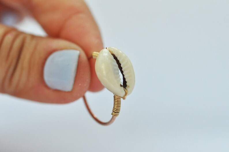 Real Shell Ring , Silver Ring, Ocean Jewelry, Beach Ring, Summer ...