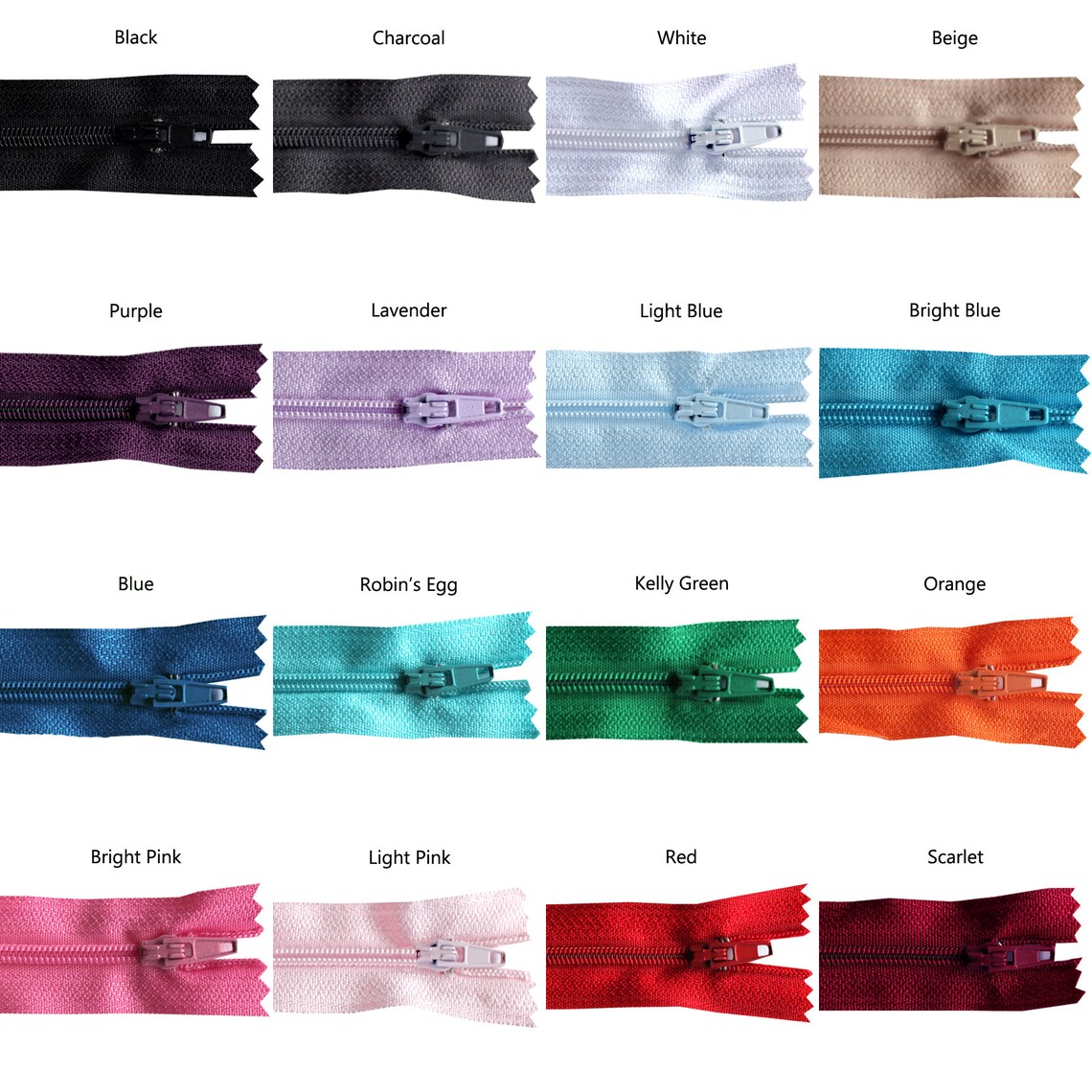 9 Inch Zippers You Pick Colors 50 Pieces - Etsy