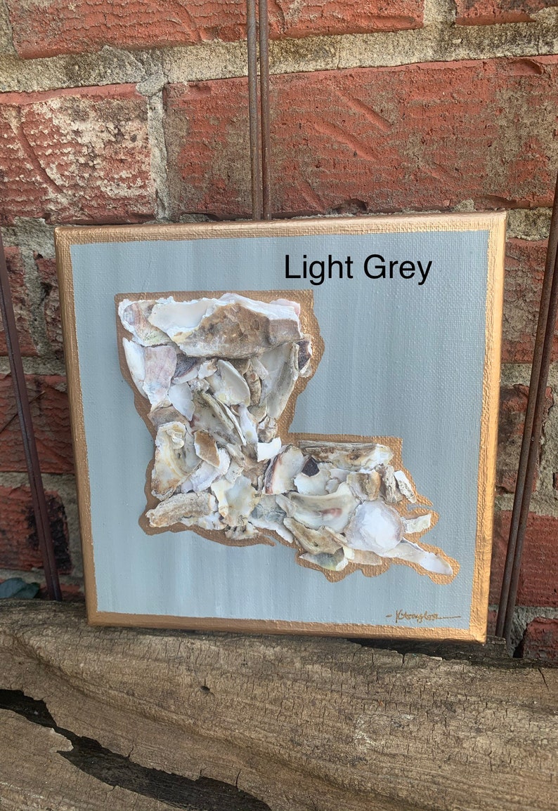 State Oyster Shell Painting | Etsy