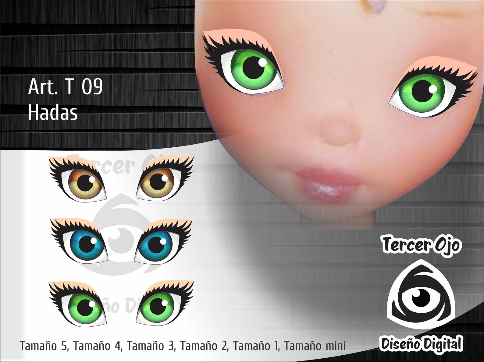 Printable Eyes PDF File Barbie Fairies and Magical Characters - Etsy