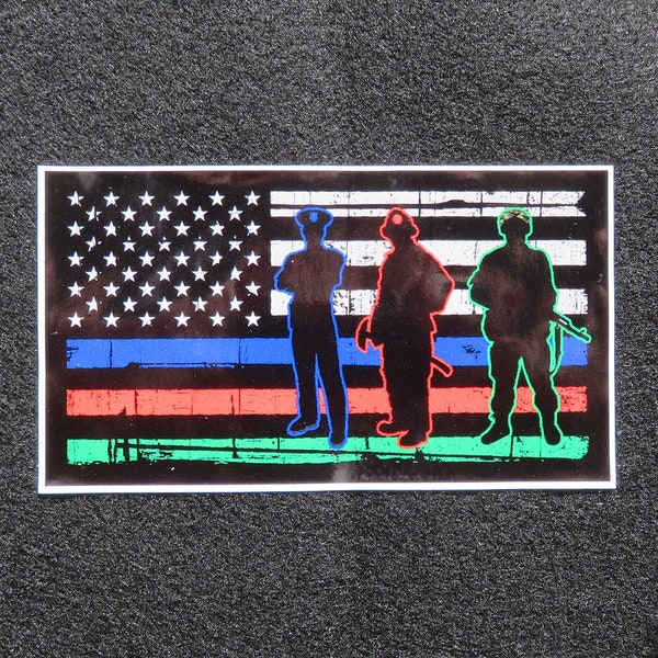 2x3 Thin Blue Line Flag Stickers - Etsy