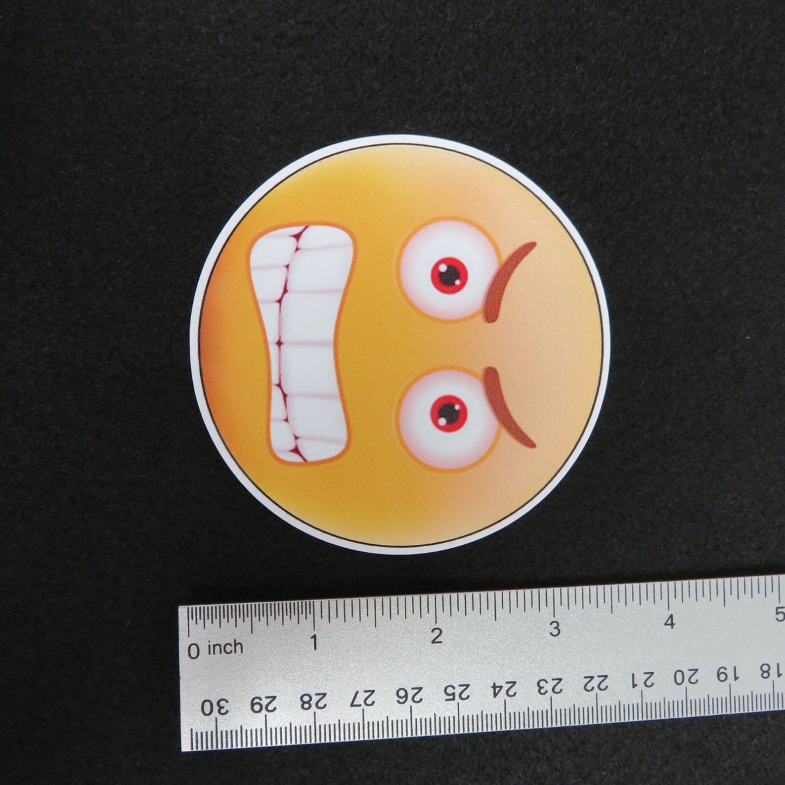 Emoji Angry Face 3.5 Decal - Etsy