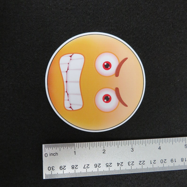Emoji Angry Face 3.5 Decal | Etsy