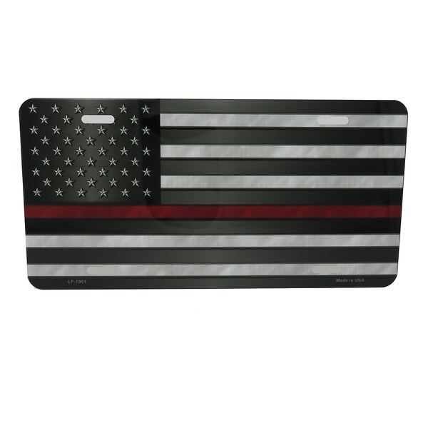 Black and Red License Plate - Etsy