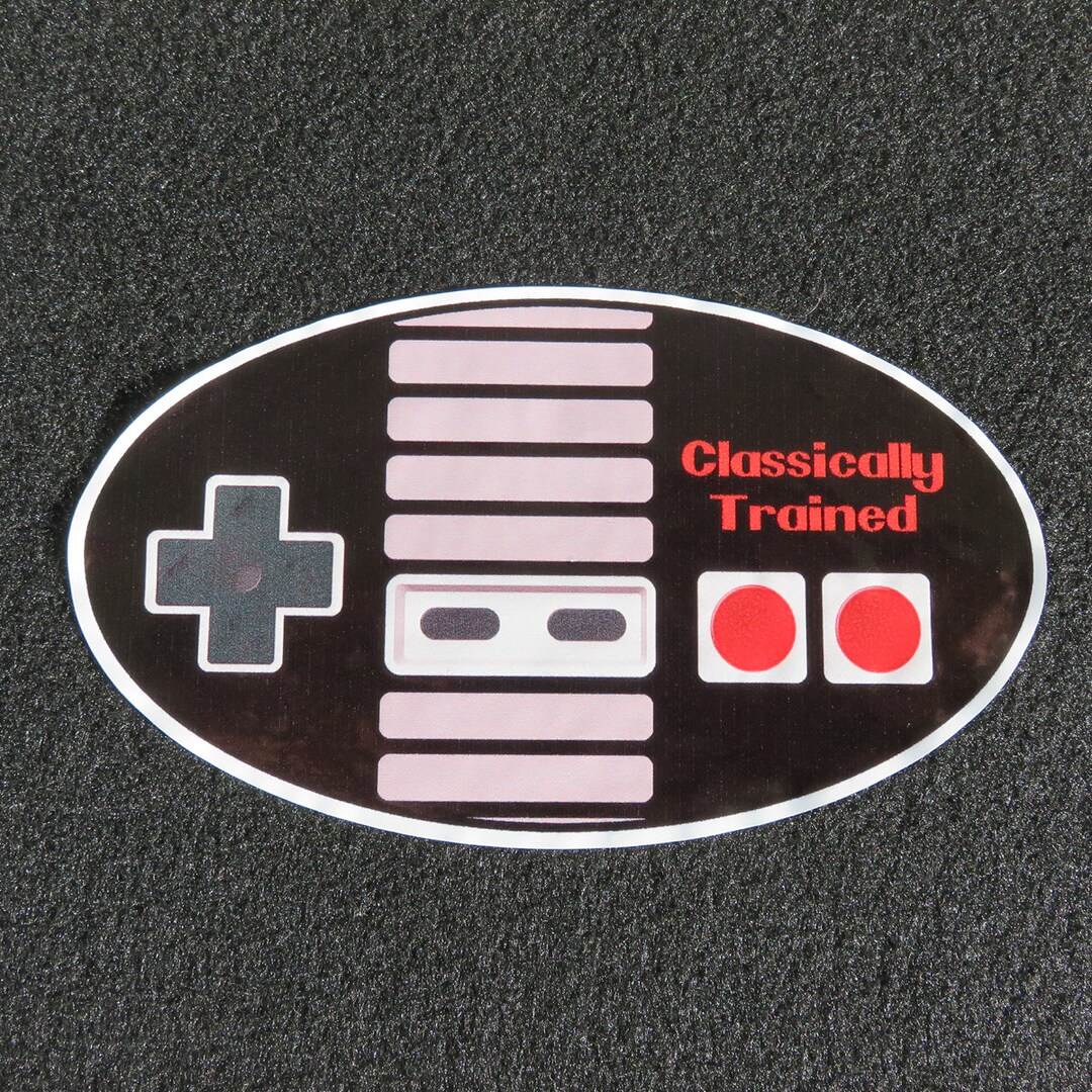Nintendo NES Controller Oval Decal 2 different designs available - Etsy.de