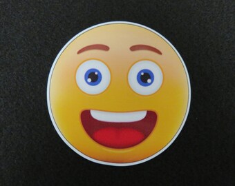 Solid Smiley Face Decal Car Decal Smiley Face Sticker Happy - Etsy