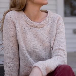 October Sweater Knitting Pattern: Top-down Raglan, Unisex Sizes (PDF ...