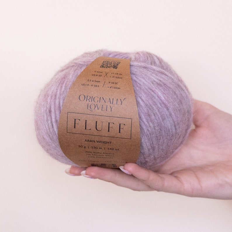 FLUFF - Fluffy Baby Alpaca Aran Yarn – Originally Lovely, Lightweight ...