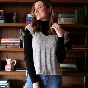 Wide Ribbed Vest Knitting Pattern - PDF Instant Digital Download - Etsy