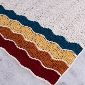 Wavy Baby Blanket Crochet Pattern - PDF Instant Digital Download - Etsy