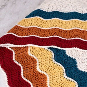 Wavy Baby Blanket Crochet Pattern - PDF Instant Digital Download - Etsy
