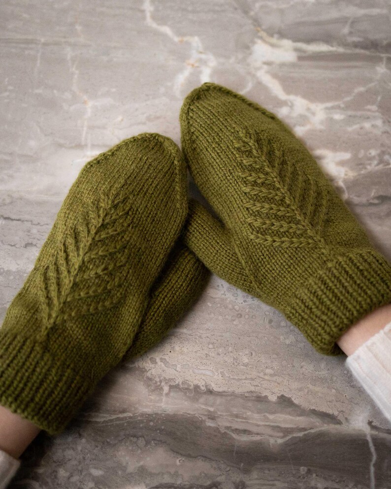 Spruce Mittens Knitting Pattern - PDF Instant Digital Download - Etsy