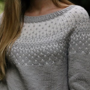 Snowfall Sweater Knitting Pattern - PDF Instant Digital Download - Etsy