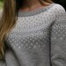 Snowfall Sweater Knitting Pattern - PDF Instant Digital Download - Etsy