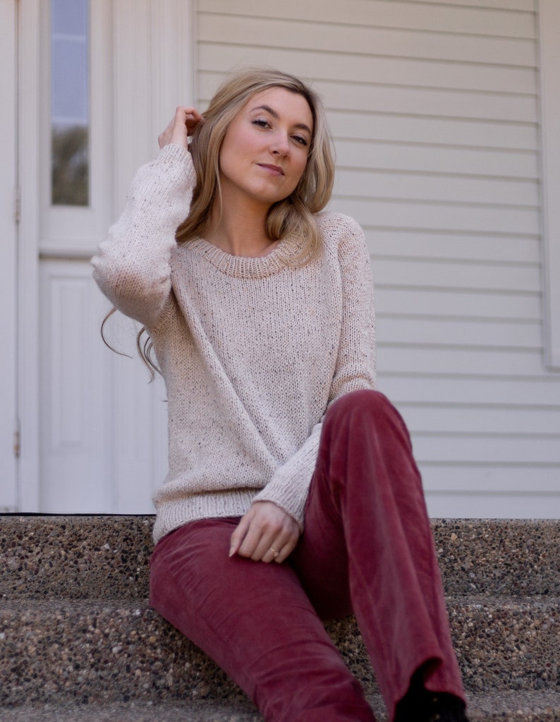 October Sweater Knitting Pattern Top-down Raglan Style - Etsy