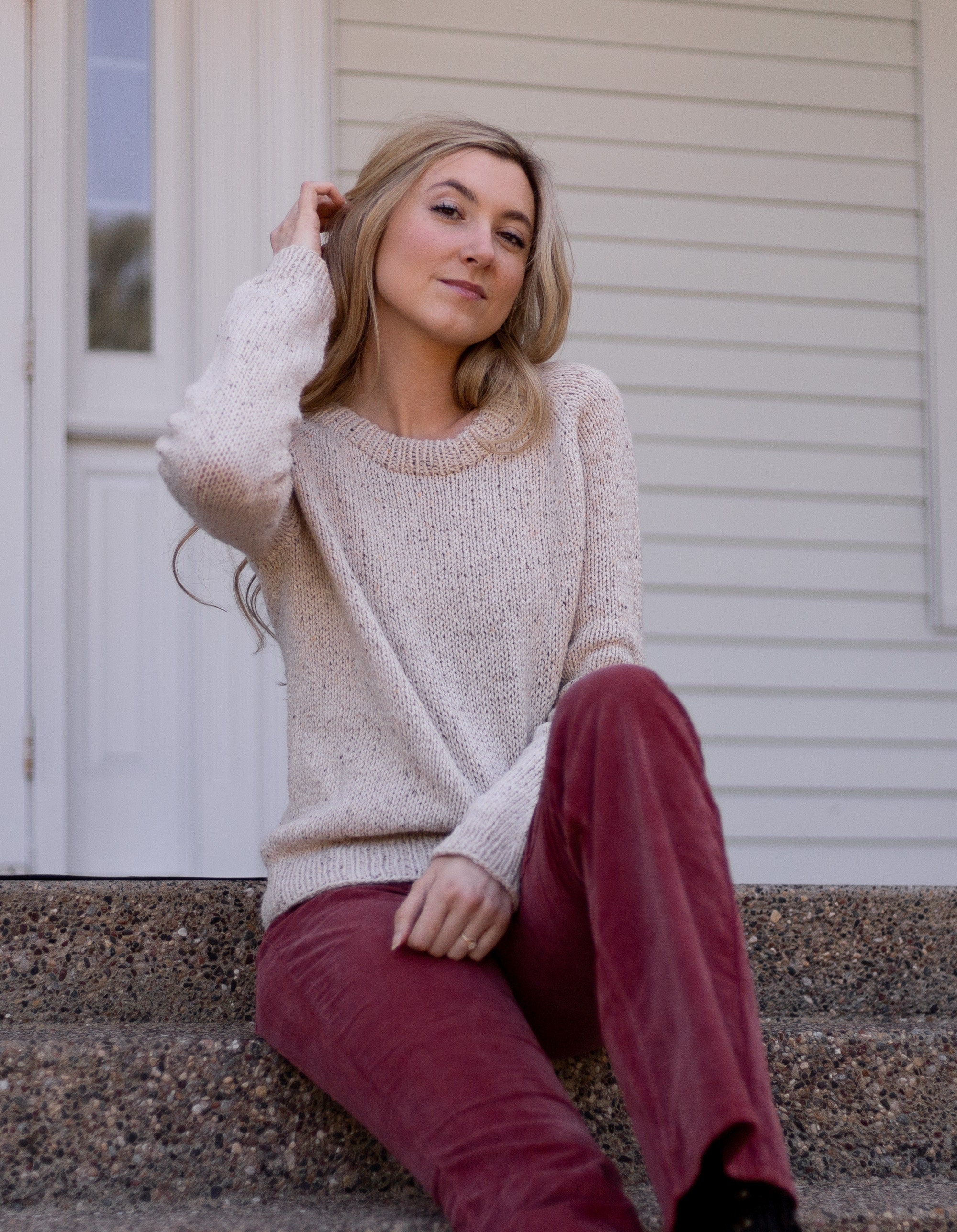 October Sweater Knitting Pattern Top-down Raglan Style - Etsy Australia