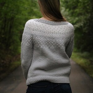 Snowfall Sweater Knitting Pattern - PDF Instant Digital Download - Etsy