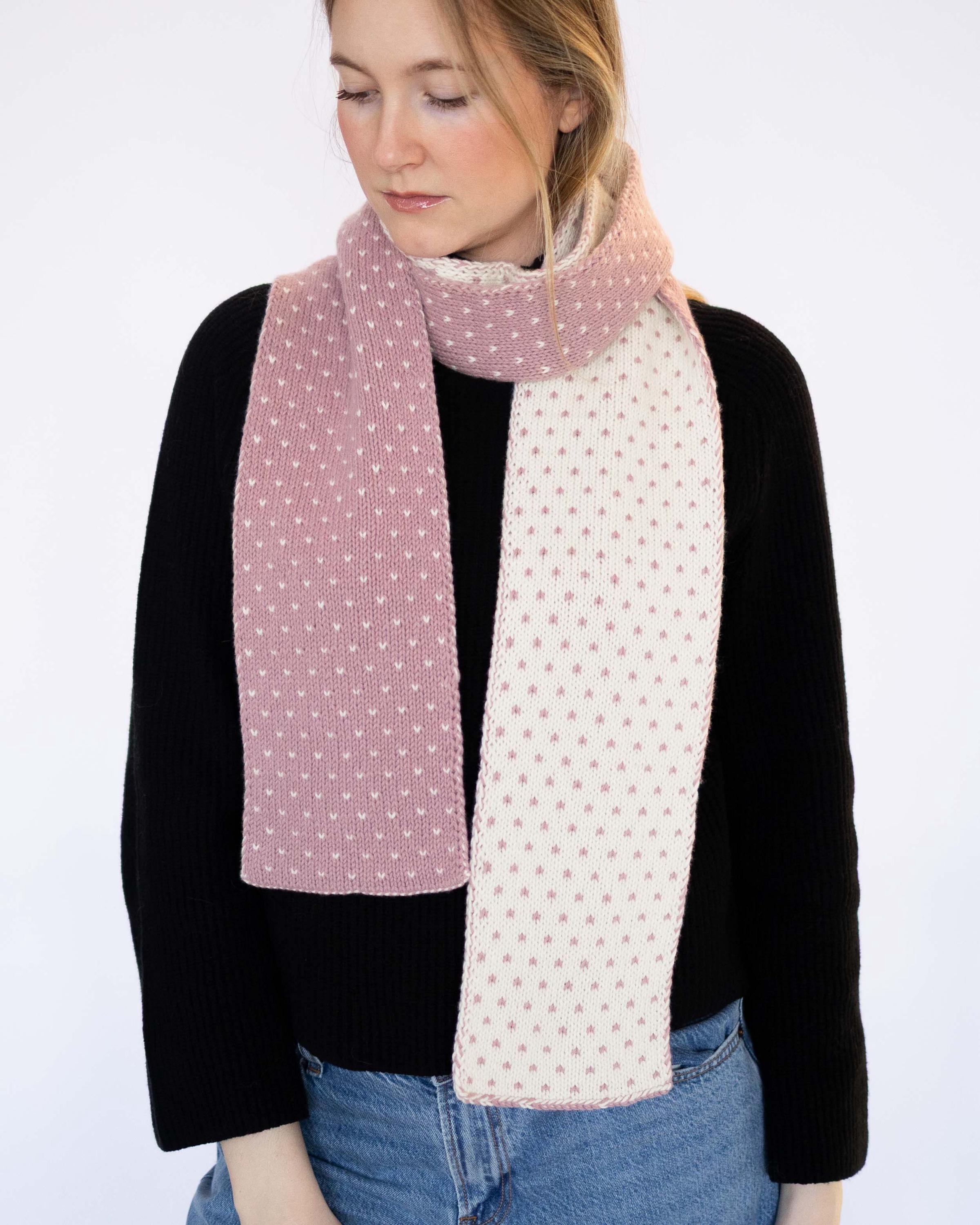 Dottie Scarf Knitting Pattern - Double Knit Scarf - PDF Instant Digital ...
