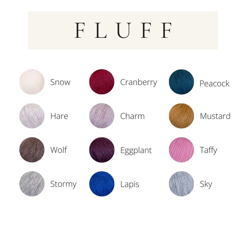 FLUFF - Fluffy Baby Alpaca Aran Yarn – Originally Lovely, Lightweight ...