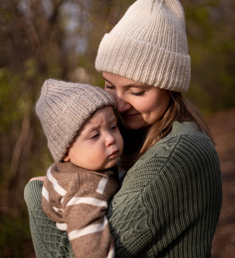 Ribbed Beanie Knitting Pattern: Baby to Adult Sizes (PDF Download) - Etsy