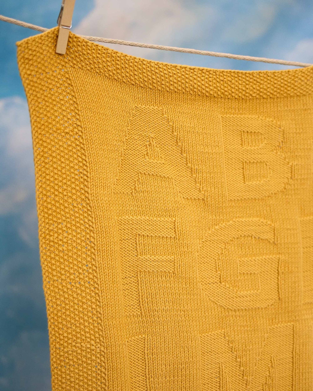 Alphabet Blanket Knitting Pattern - PDF Instant Digital Download - Etsy