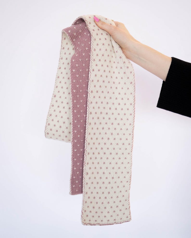 Dottie Scarf Knitting Pattern - Double Knit Scarf - PDF Instant Digital ...