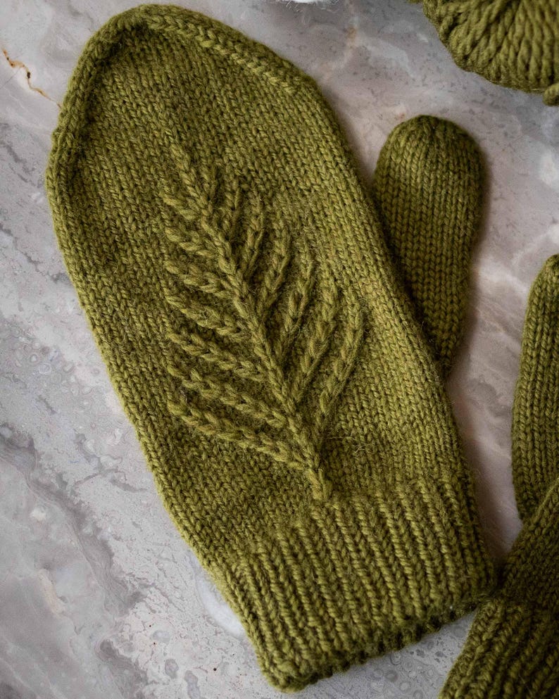 Spruce Mittens Knitting Pattern - PDF Instant Digital Download - Etsy