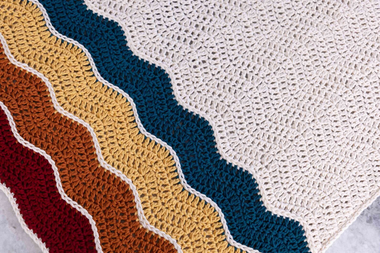 Wavy Baby Blanket Crochet Pattern - PDF Instant Digital Download - Etsy