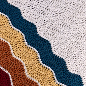 Wavy Baby Blanket Crochet Pattern - PDF Instant Digital Download - Etsy