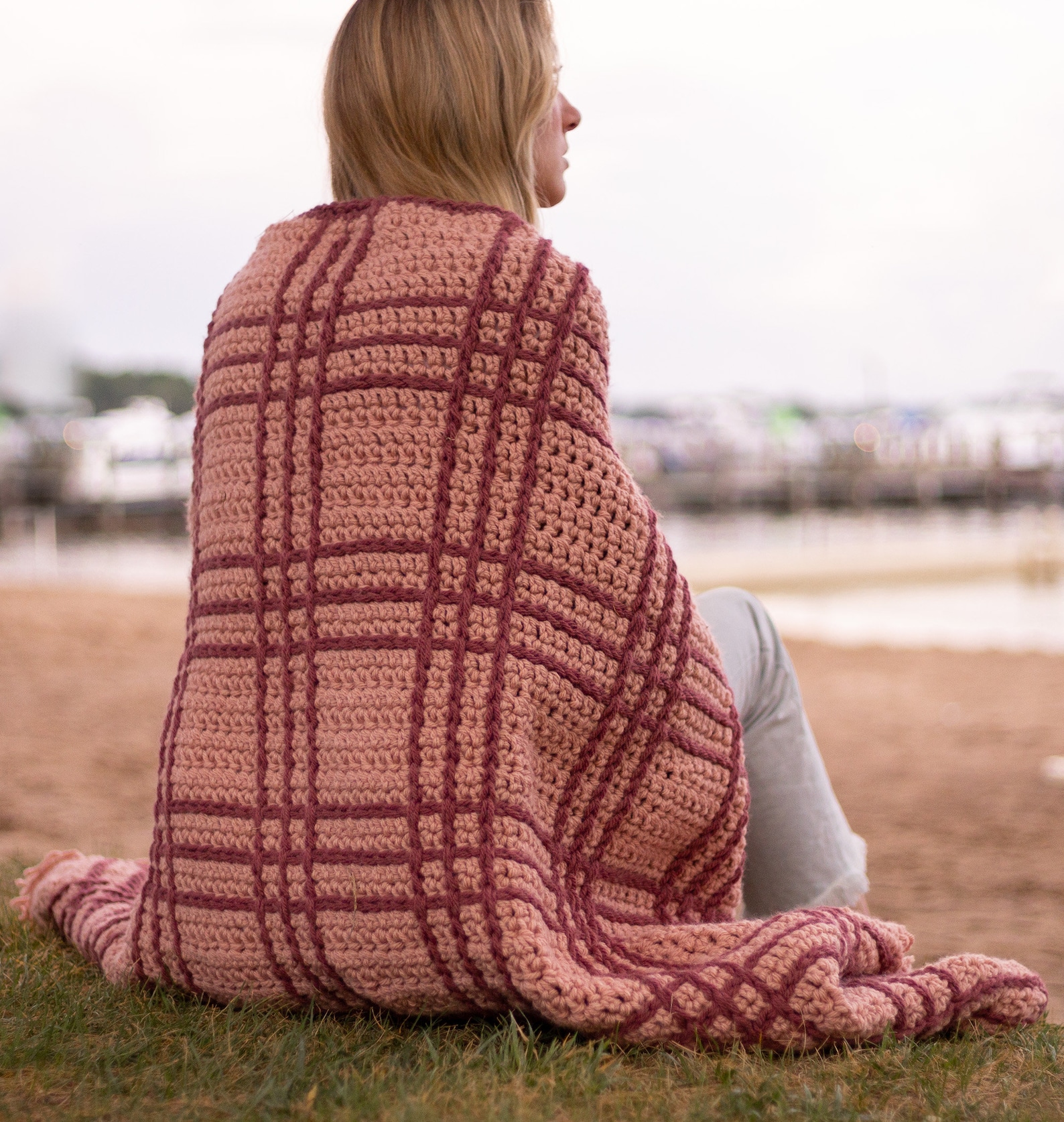 Heritage Plaid Blanket Crochet Pattern - PDF Instant Digital Download ...