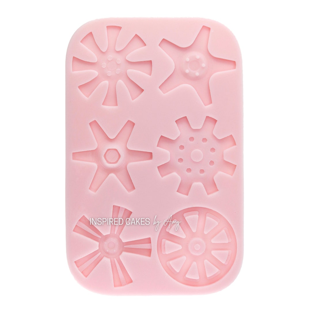 Car Rims - Fondant Chocolate Icing Mould | Mag Wheel Polymer Clay Mold ...