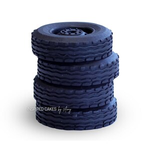 Truck Wheels Food Grade Mould | Tyre Silicone Mold Fondant Mold Cake ...