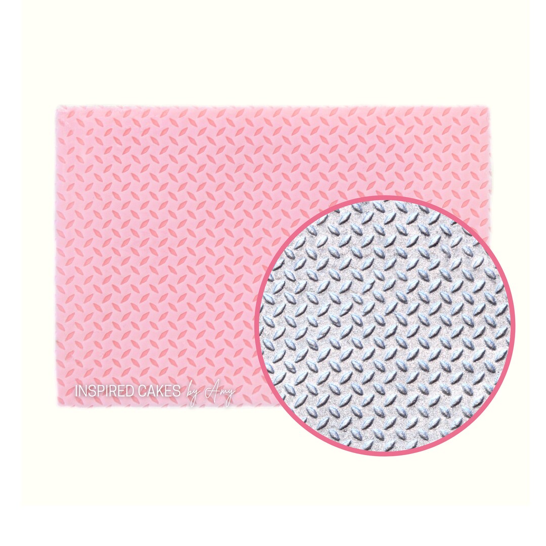 Checker Plate Food Grade Impression Mat, Fondant, Icing Micro Texture ...