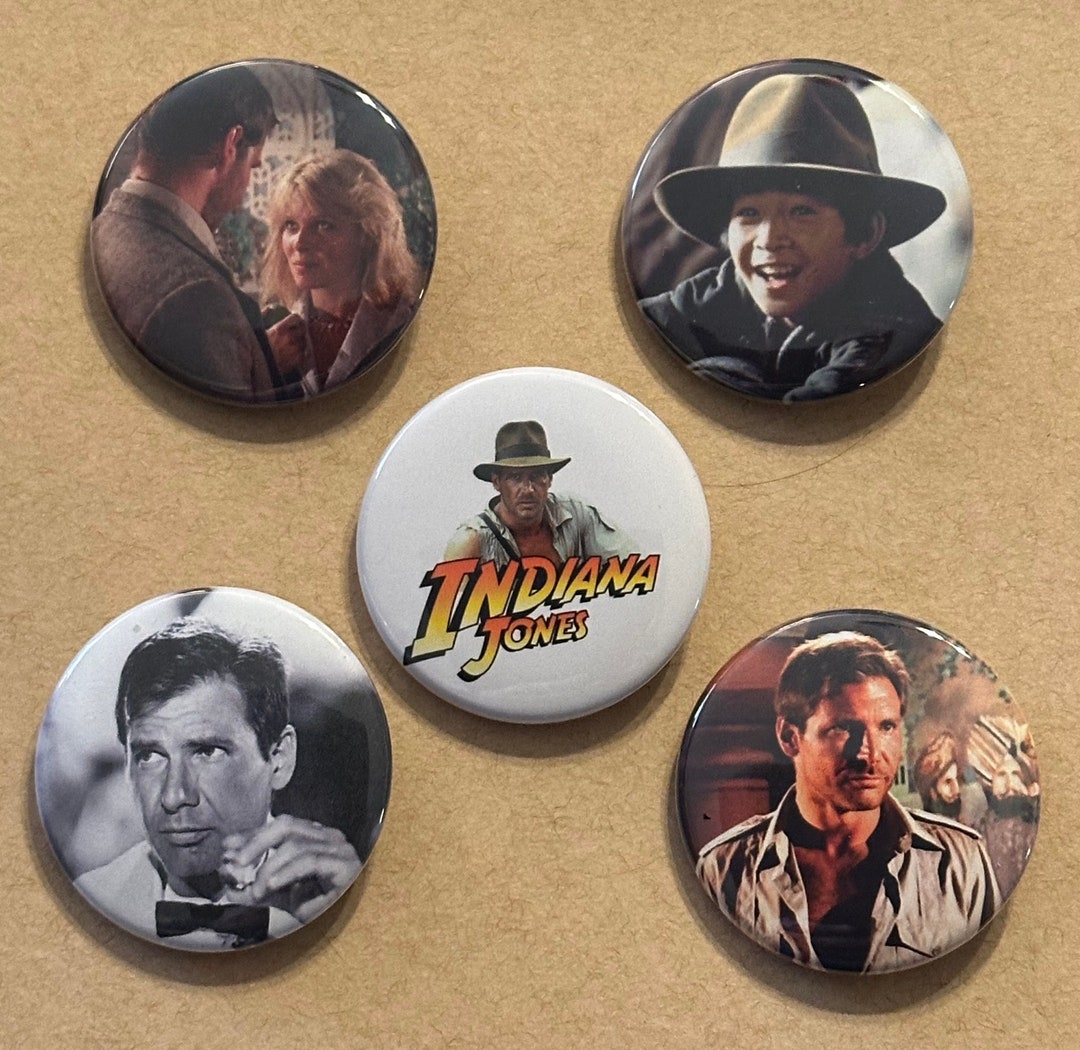 Indiana Jones and the Temple of Doom 1.5" Pin-back Button Set of 5 - Etsy