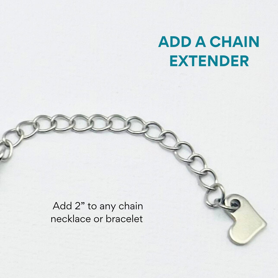 Add on Stainless Steel Chain Extender - Etsy