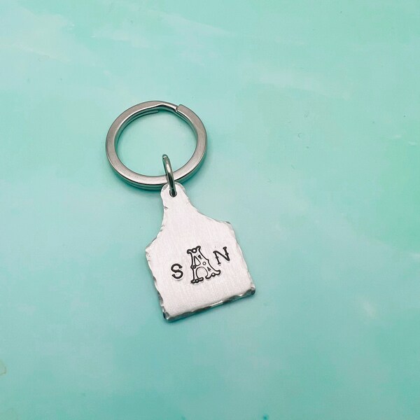 Western Keychain - Etsy