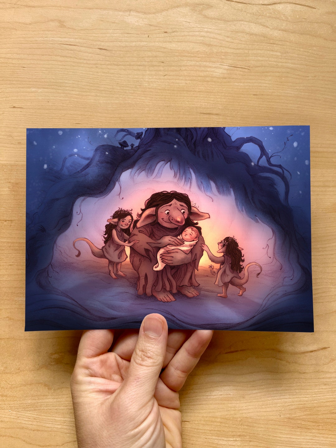 The Changeling - Fantasy Art Print, Trolls, Nordic Swedish Folktale ...