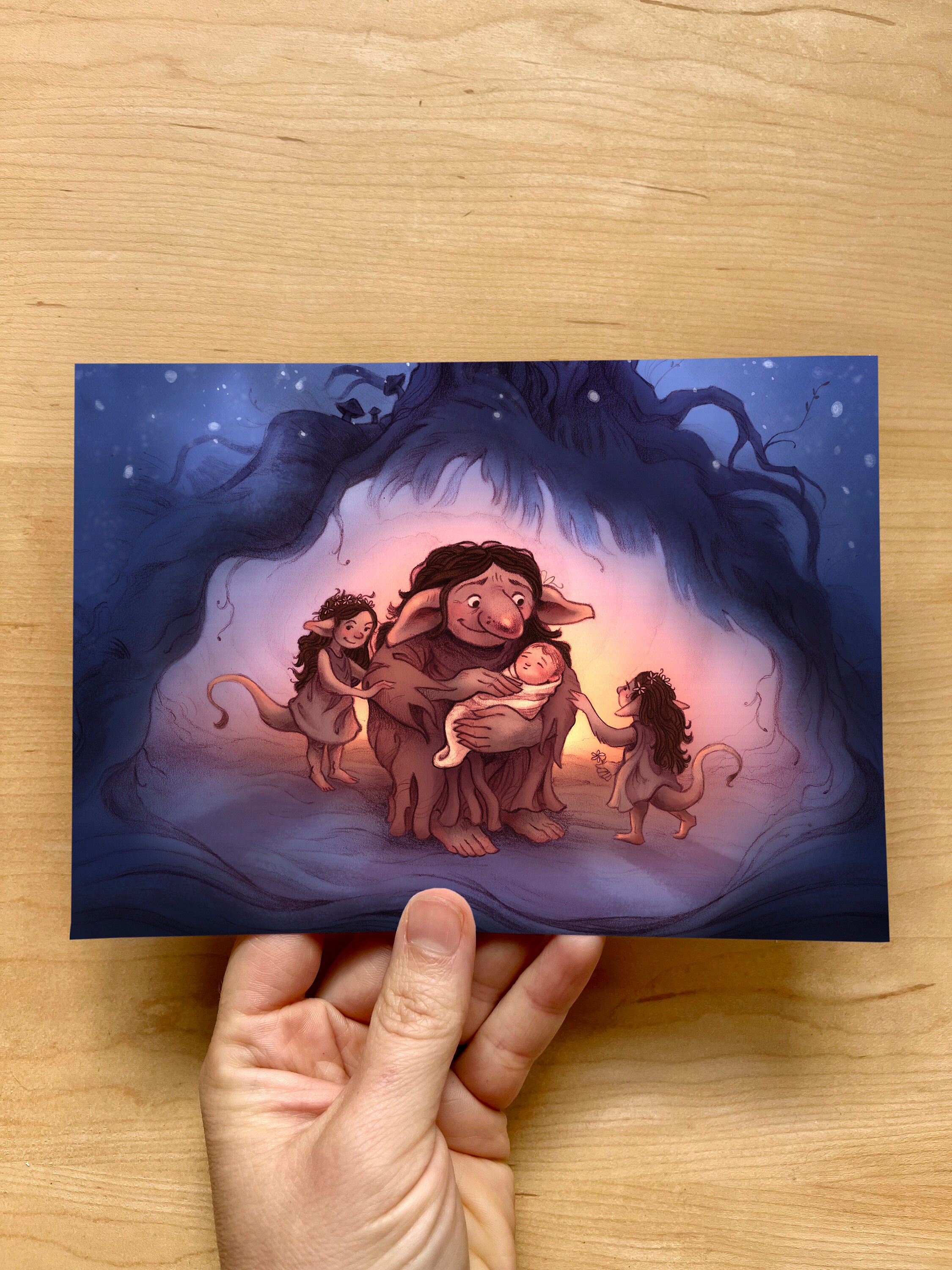 The Changeling - Fantasy Art Print, Trolls, Nordic Swedish Folktale ...