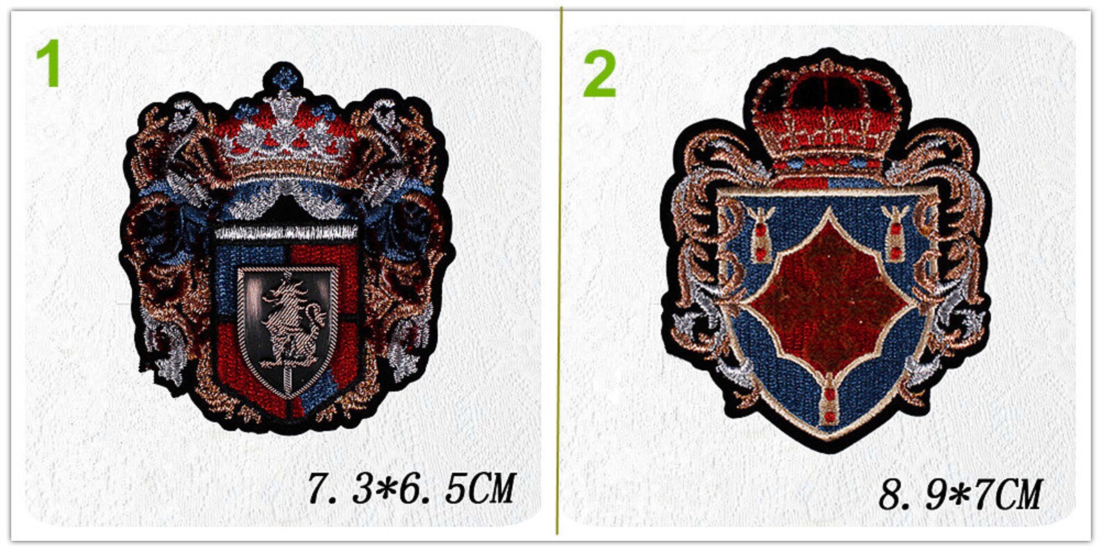 Toothbrush Embroidered Fabric Applique Crown Badge Cloth Patch | Etsy