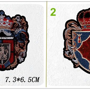 Toothbrush Embroidered Fabric Applique Crown Badge Cloth Patch Applique ...