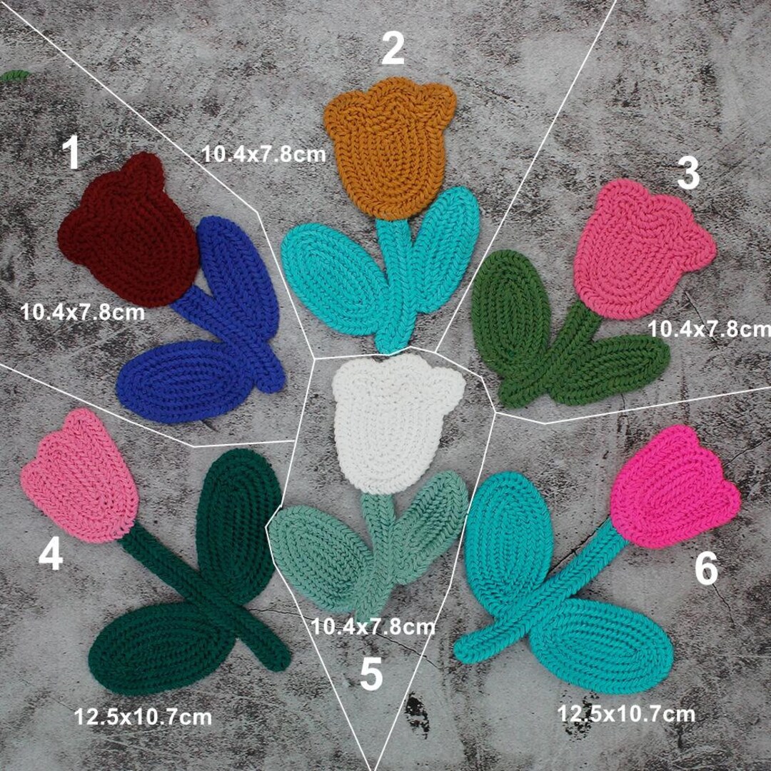 Embroidery Fabric Flower Applique Sew on Appliques Cloth Patch DIY ...