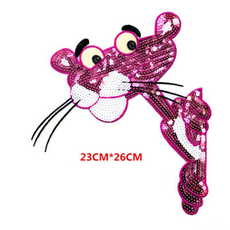 Sequins Beaded Pink Tiger Tigger Appliques Flower Flying Bird - Etsy