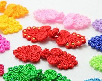 10x3.5cm Tradition Cloth Button Butterfly Silk Button DIY - Etsy