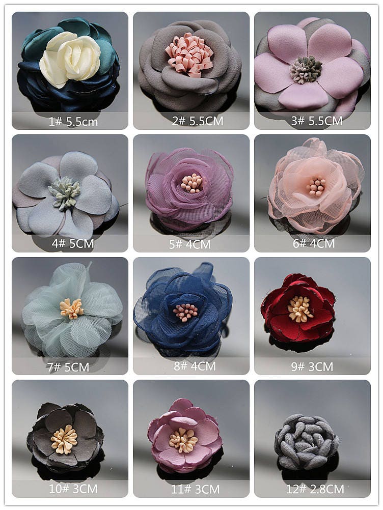 Fabric Silk Flower Applique Flower Cloth Stickers DIY Jacket | Etsy