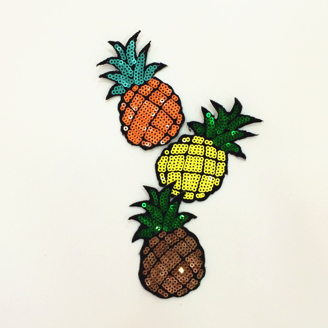 Sequins Beaded Fruits Pineapple Apply Strawberry Rainbow - Etsy