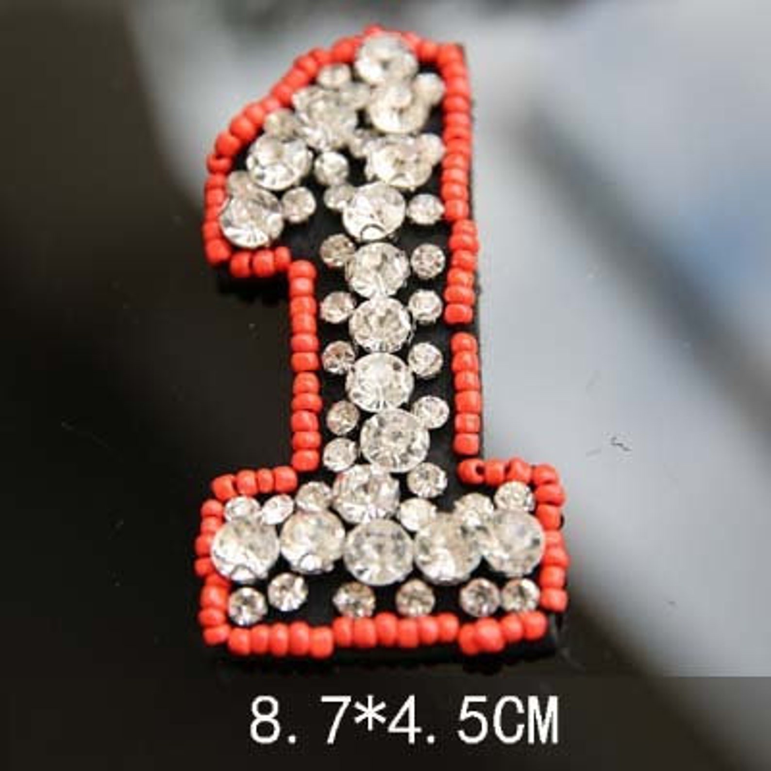 Fabric Crystal Beaded Color Numbers 0 to 9 Number Appliques - Etsy