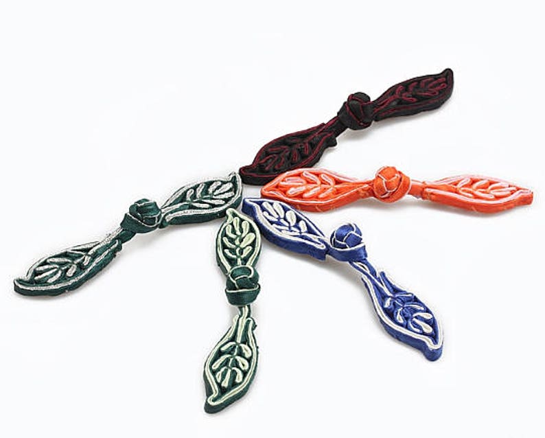 2.0x10cm Tradition Leaf Button Cloth DIY Garment Leaves | Etsy